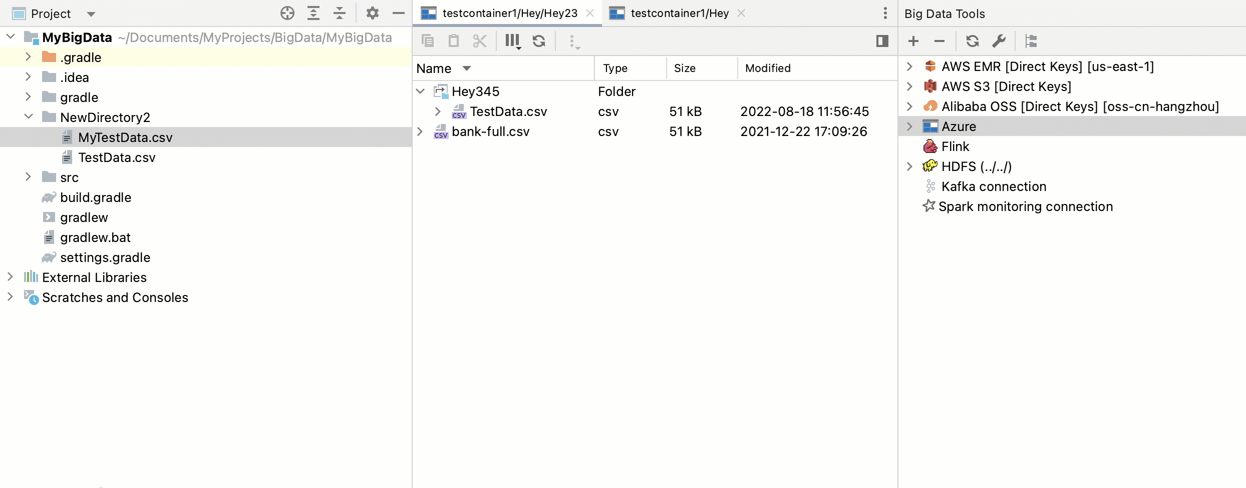 Work with data files | IntelliJ IDEA Documentation
