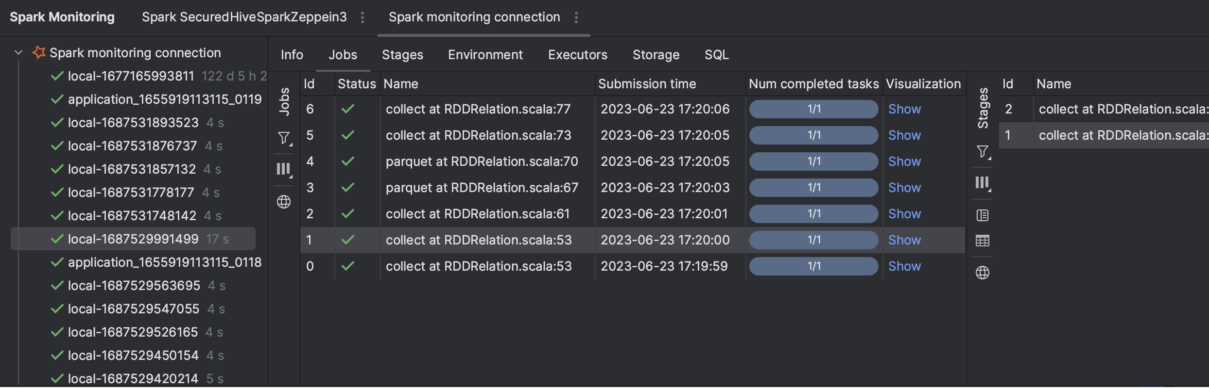Spark monitoring | IntelliJ IDEA Documentation