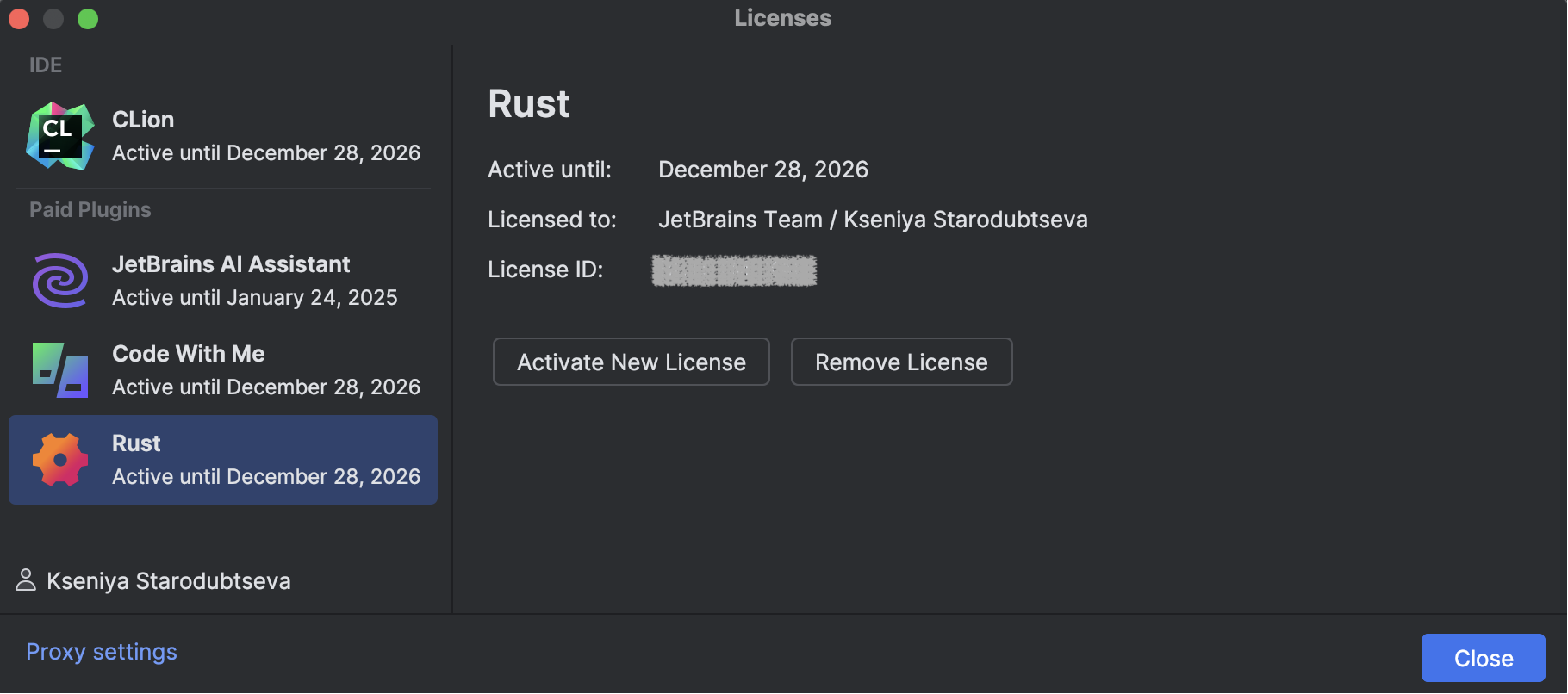 Rust | CLion Documentation
