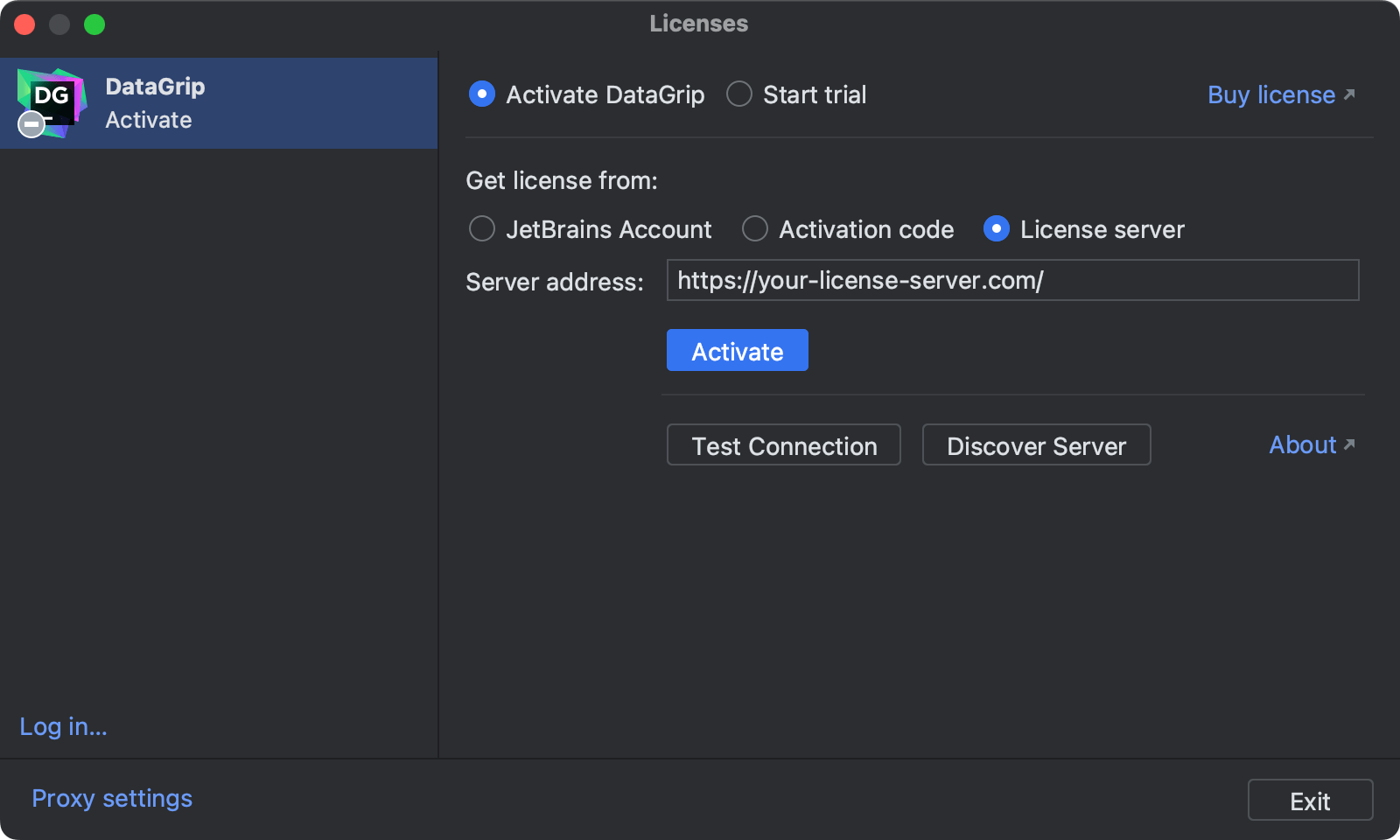 Register DataGrip | DataGrip Documentation