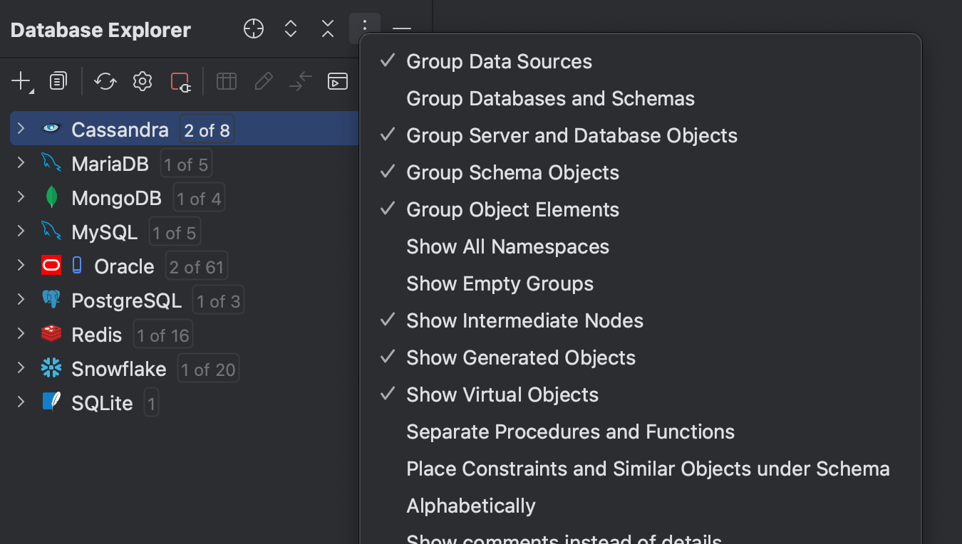 Data sources | DataGrip Documentation