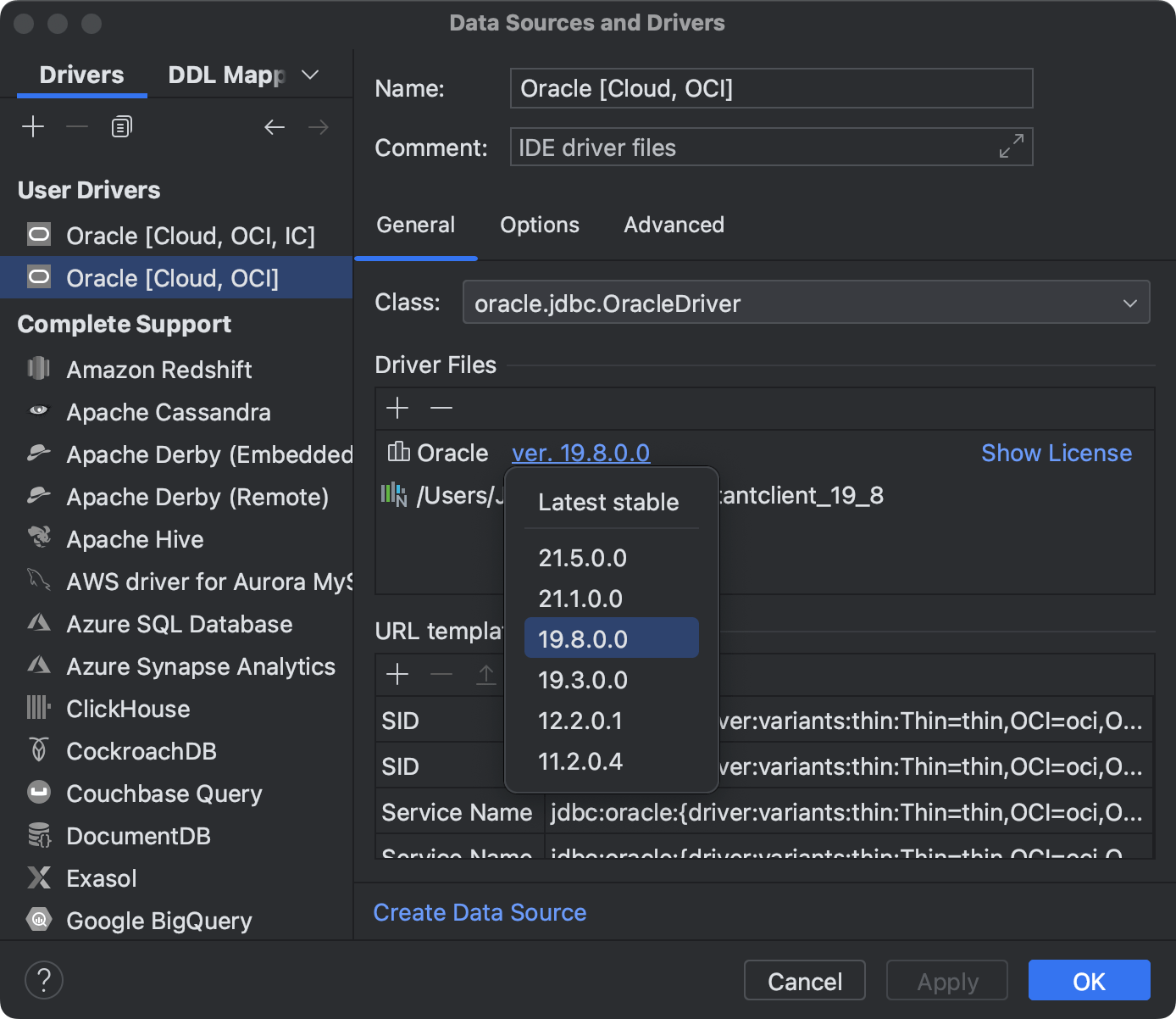 Create an Oracle data source using Wallet and OCI | DataGrip Documentation