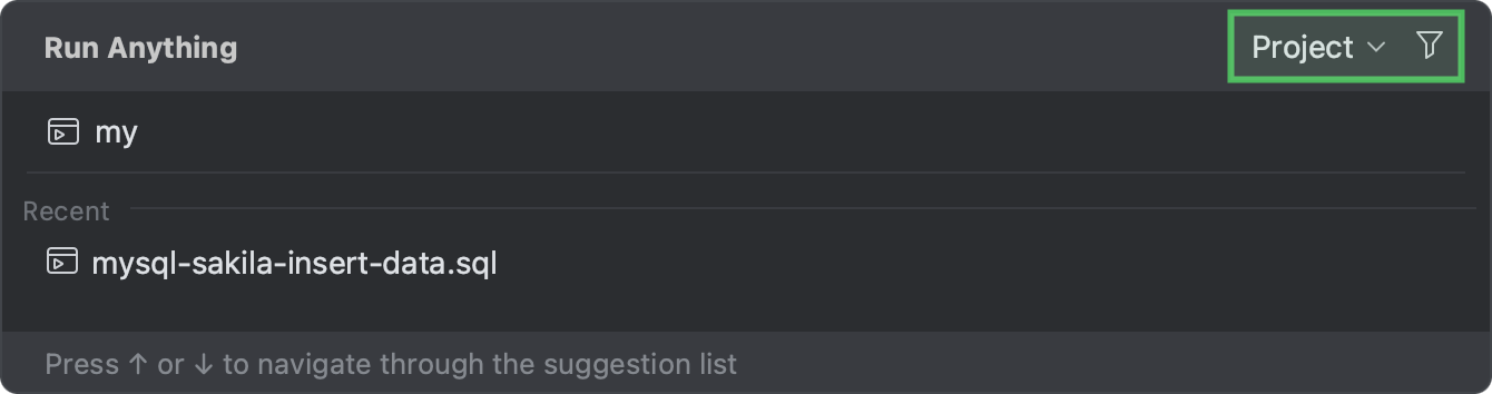 Run anything | DataGrip Documentation