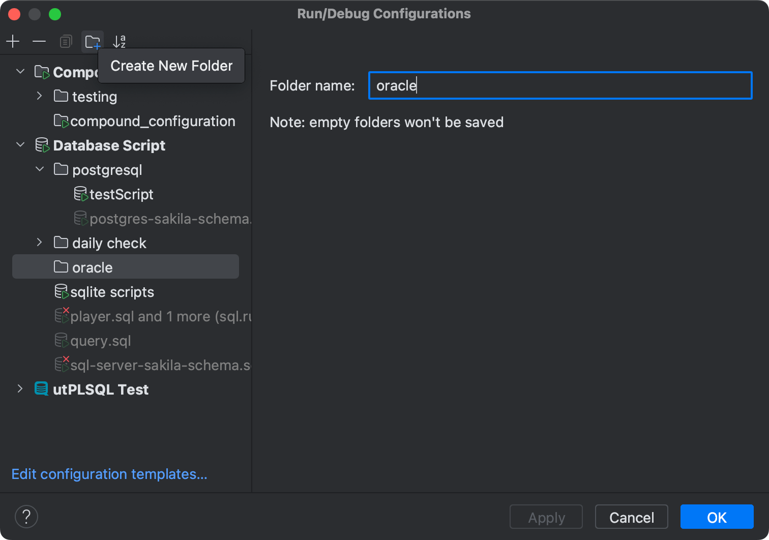 Run/debug configurations | DataGrip Documentation