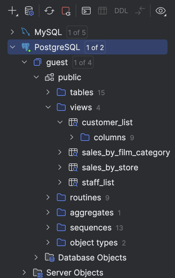 Database Explorer | DataGrip Documentation