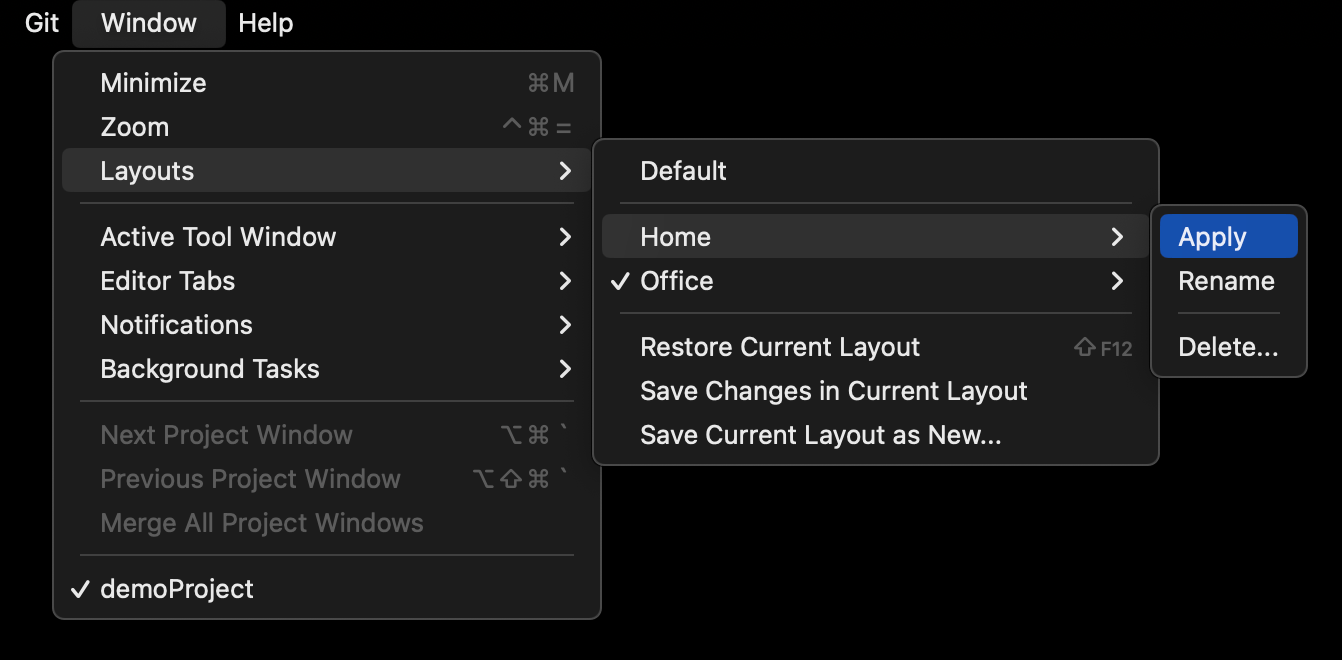 Layouts | DataGrip Documentation