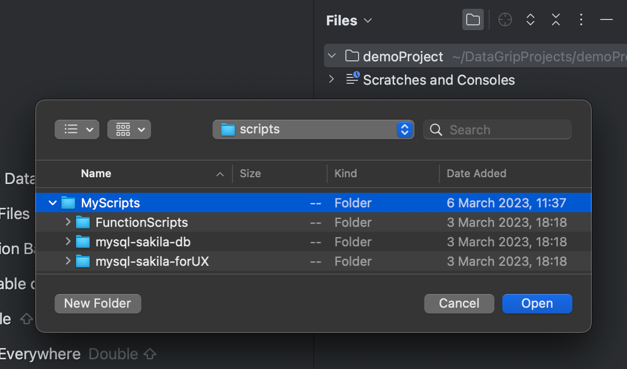 Start A Github Project In Datagrip Datagrip Documentation