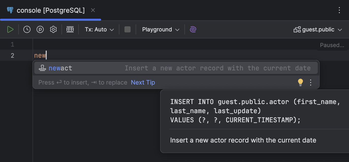 Store your queries | DataGrip Documentation