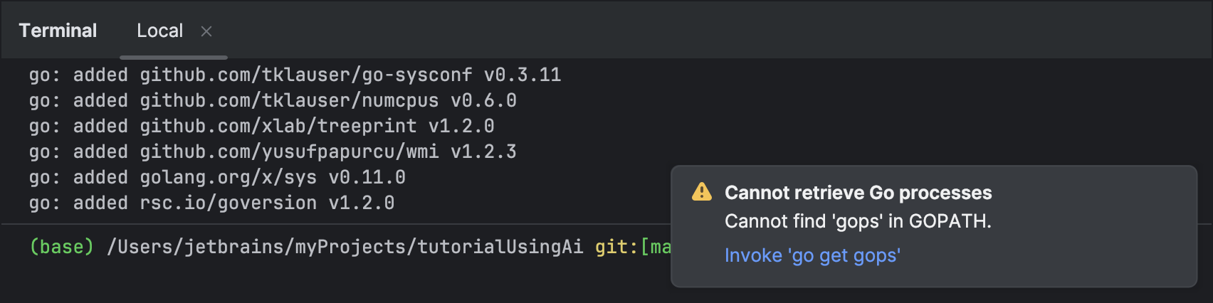 Attach to running Go processes with the debugger | GoLand Documentation