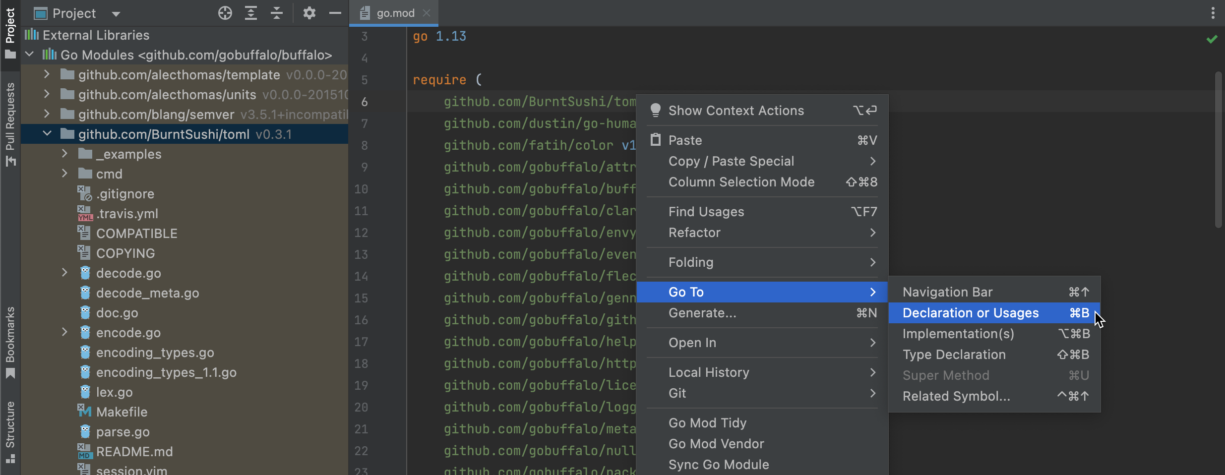 Go | GoLand Documentation