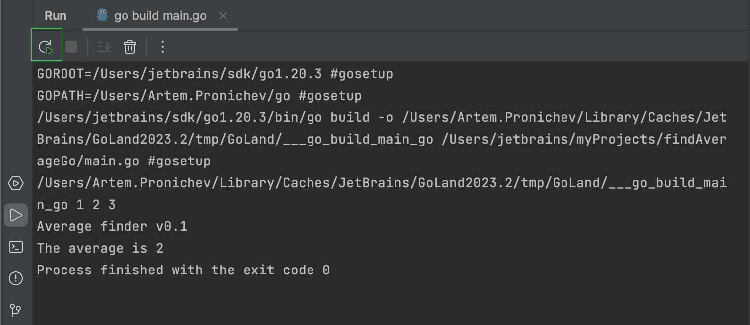 Running | GoLand Documentation