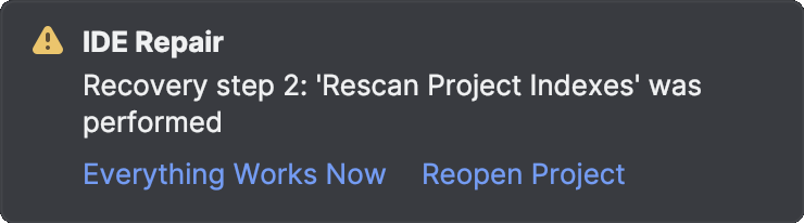 Repair IDE | PyCharm Documentation