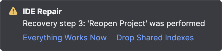 Repair IDE | IntelliJ IDEA Documentation