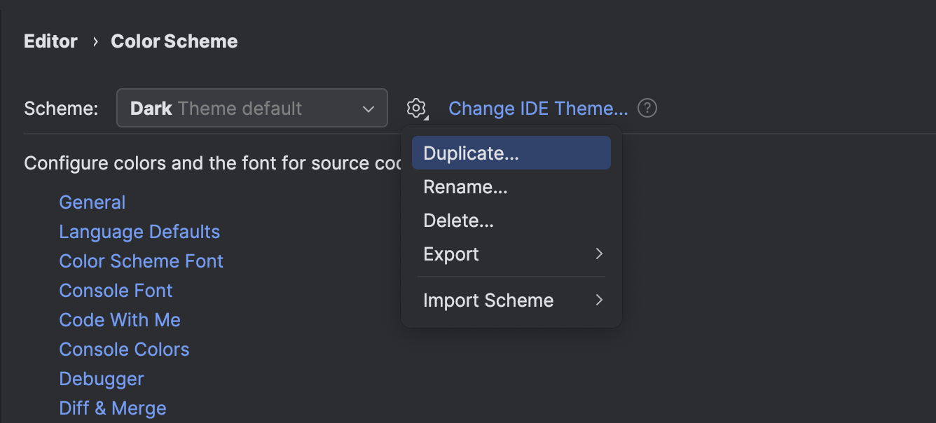 Colors and fonts | IntelliJ IDEA Documentation