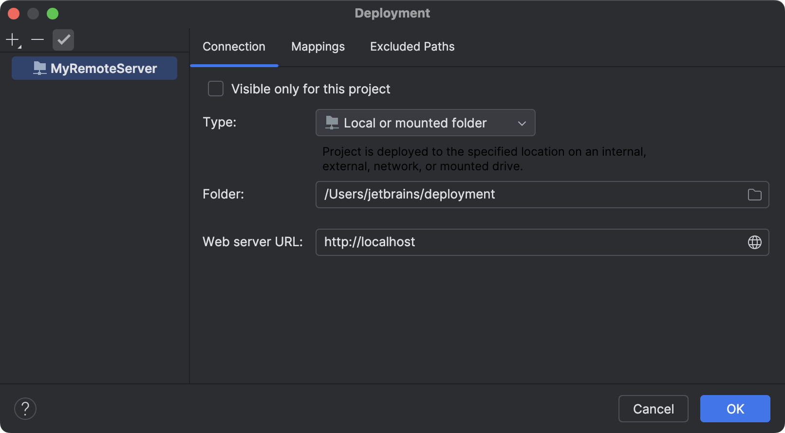 Tutorial: Deployment in PhpStorm | PhpStorm Documentation