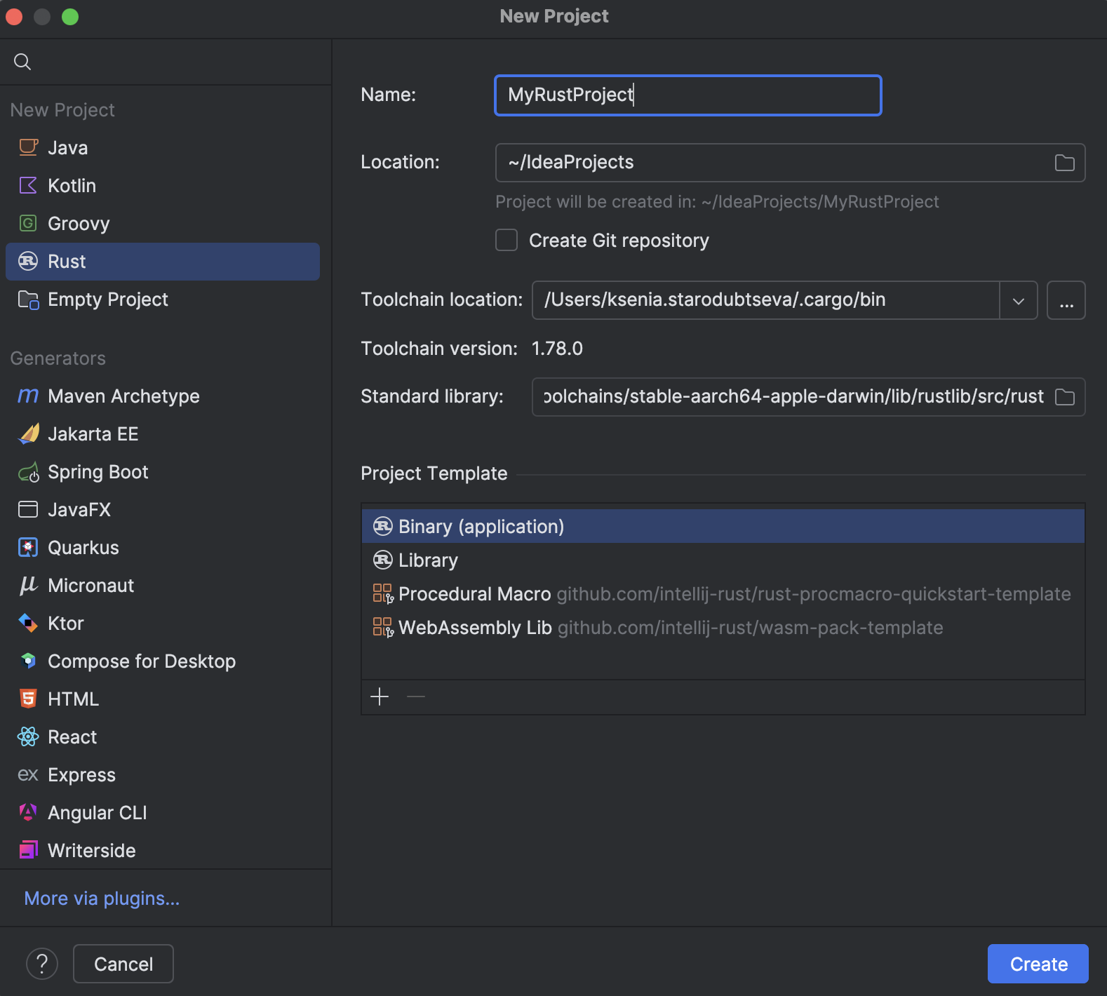Rust Intellij Idea Documentation 1119