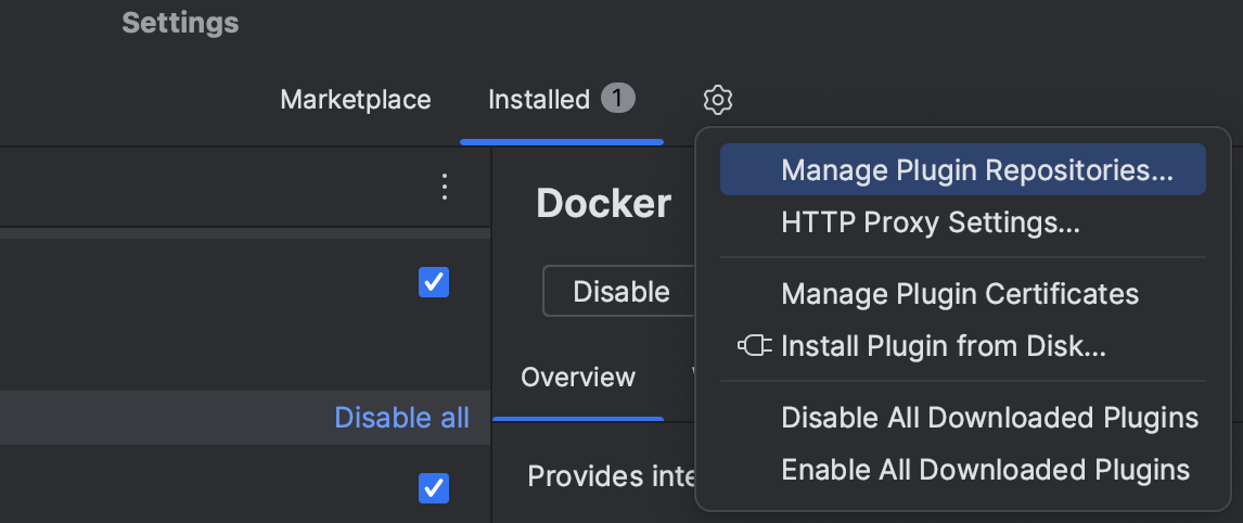 プラグインのインストール Intellij Idea ドキュメント 