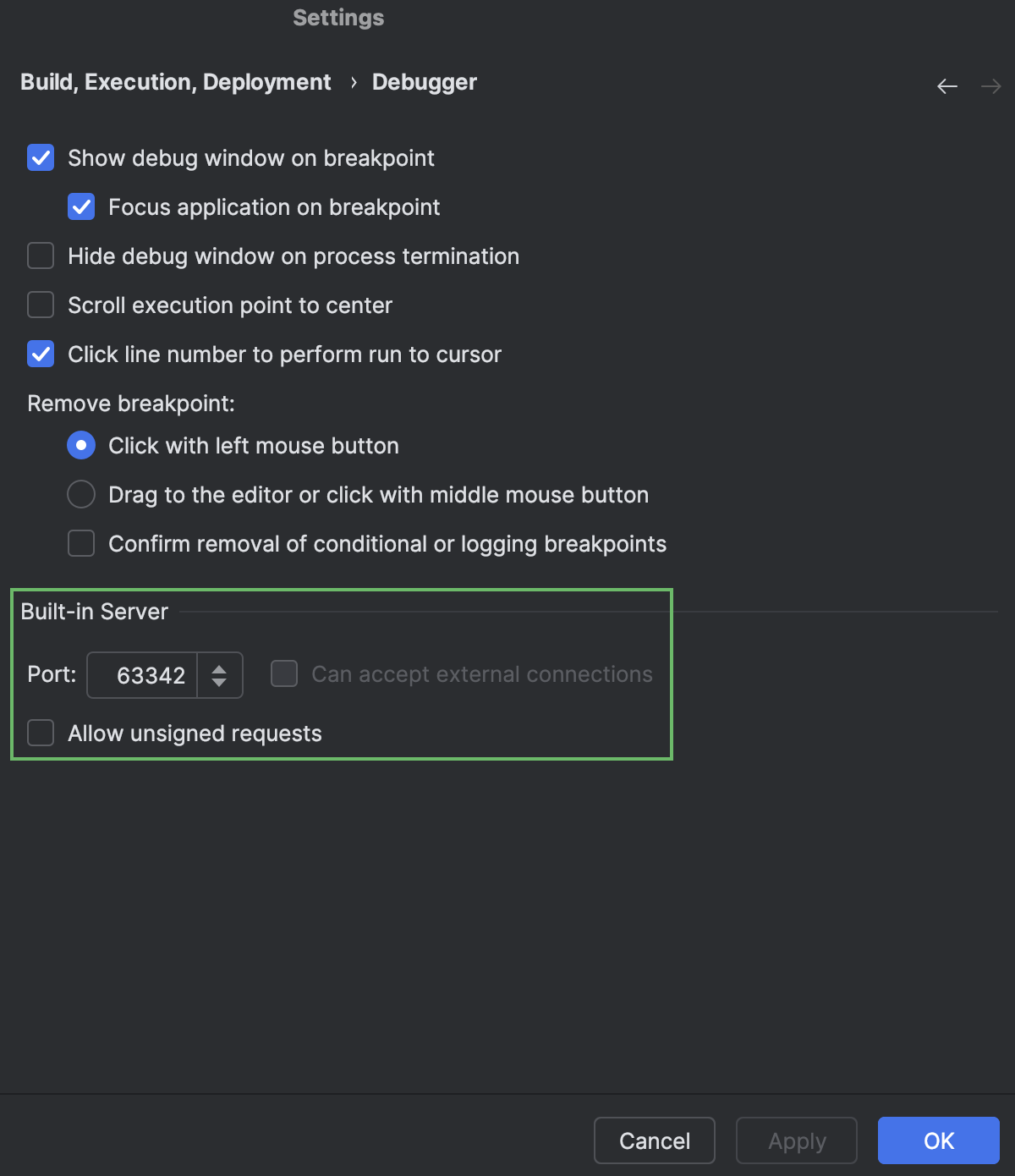 Configuring JavaScript debugger | PhpStorm Documentation