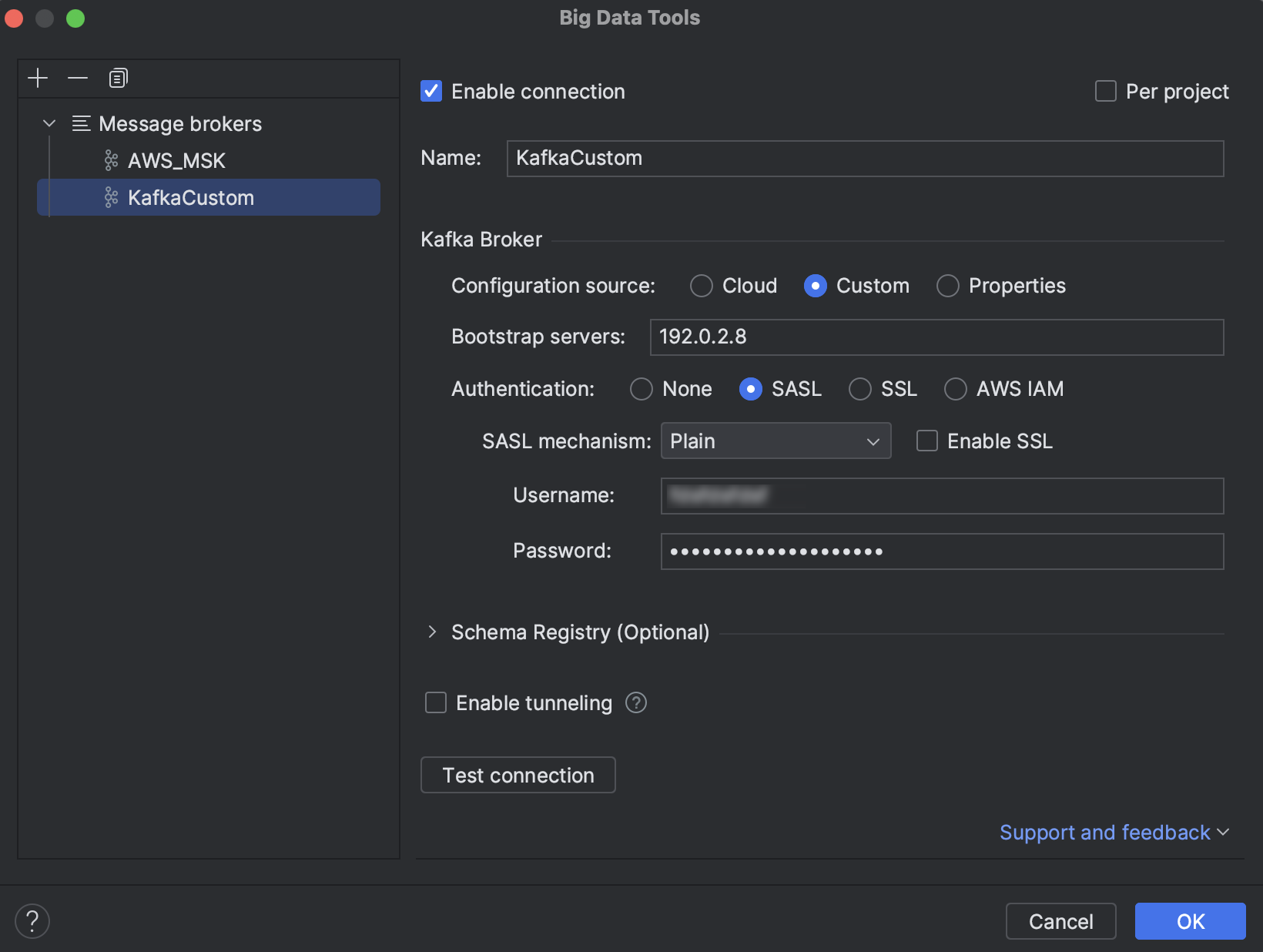 Kafka | PyCharm Documentation