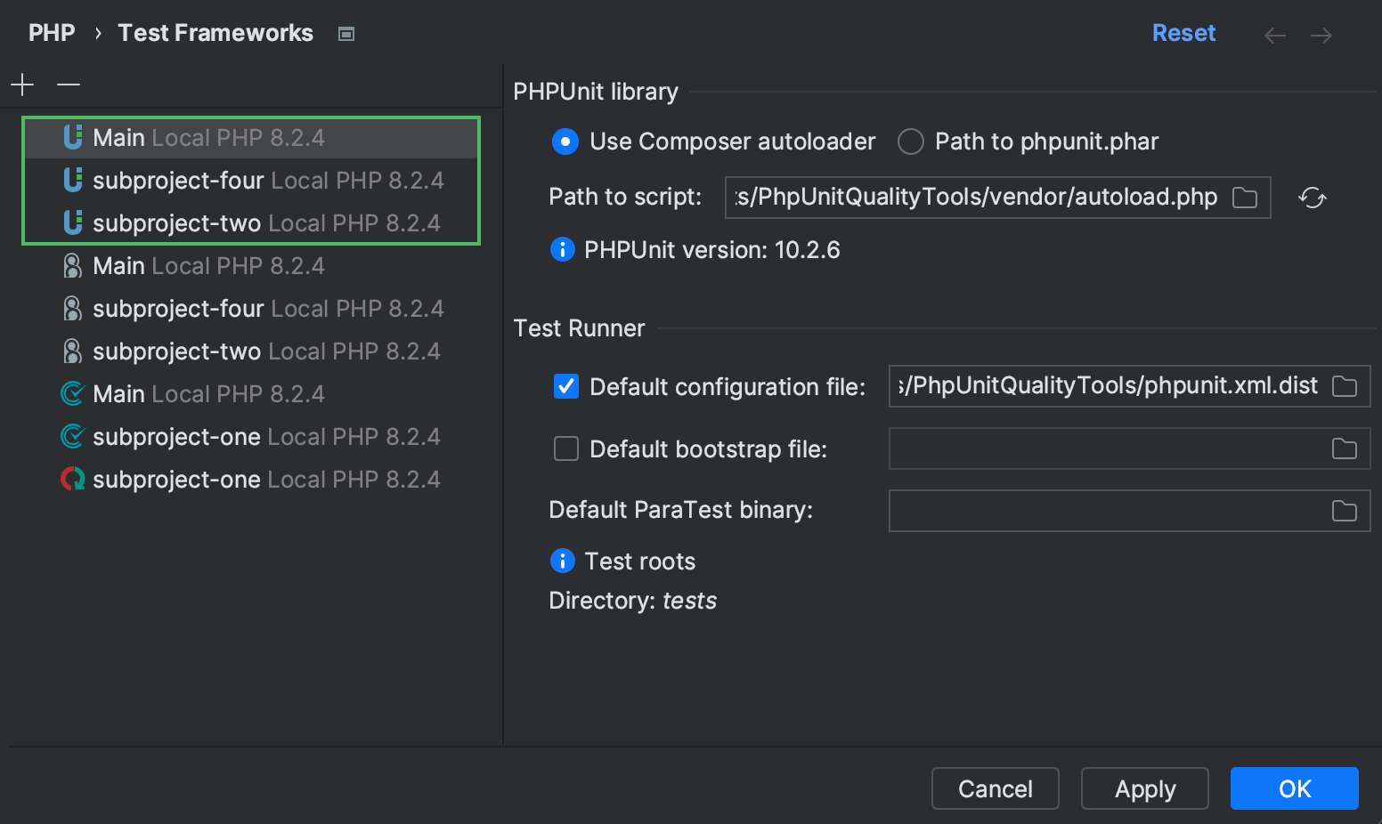 Phpunit Phpstorm Documentation