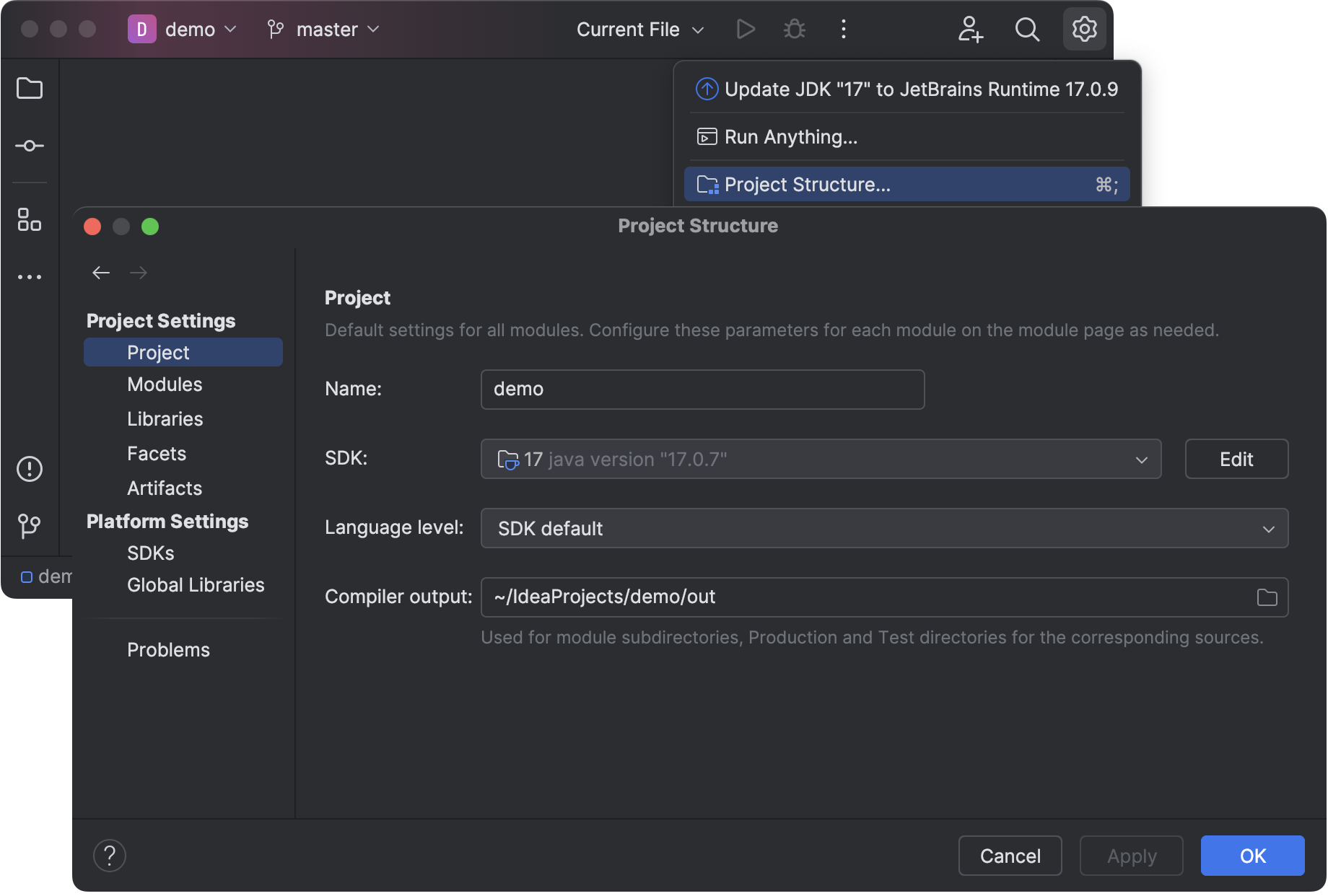Project structure settings | IntelliJ IDEA Documentation