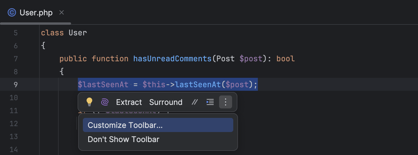 Write and edit source code | PhpStorm Documentation