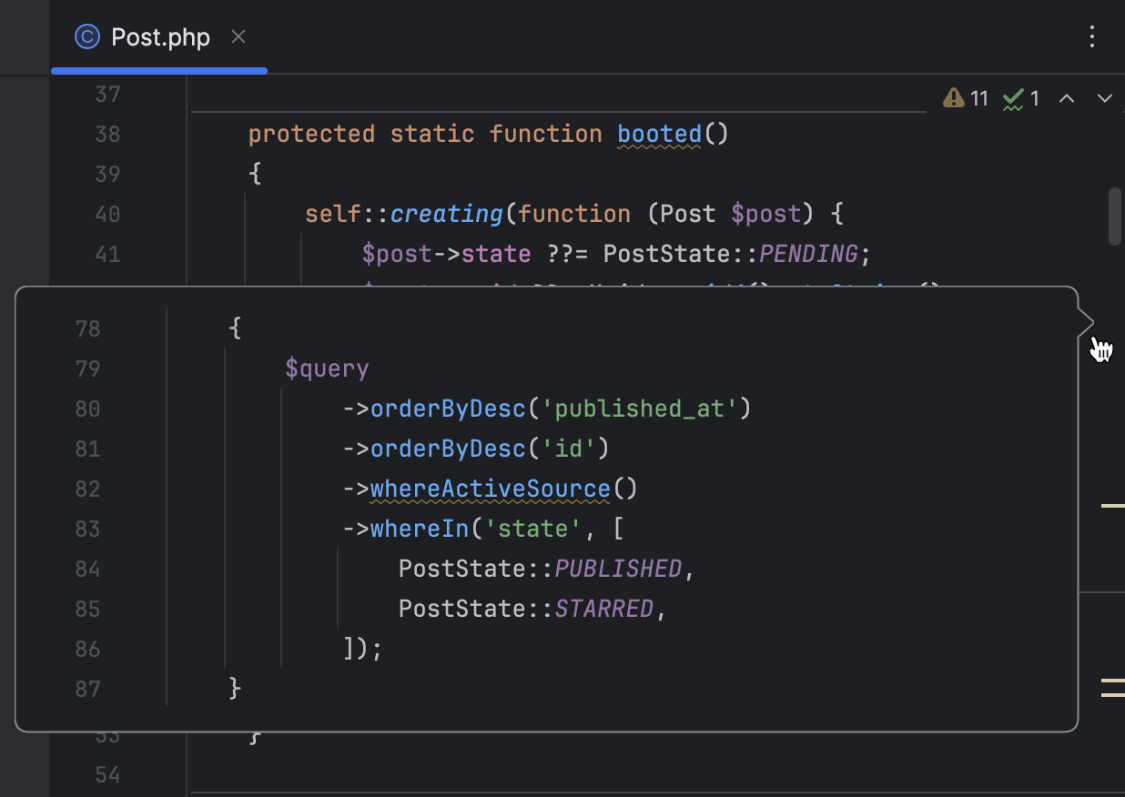 Source code navigation | PhpStorm Documentation