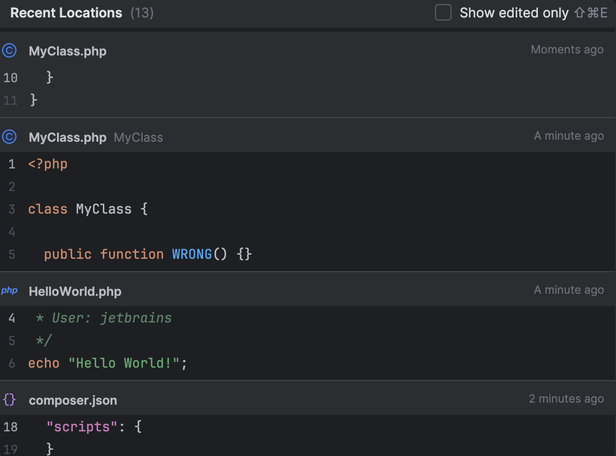 Source code navigation | PhpStorm Documentation