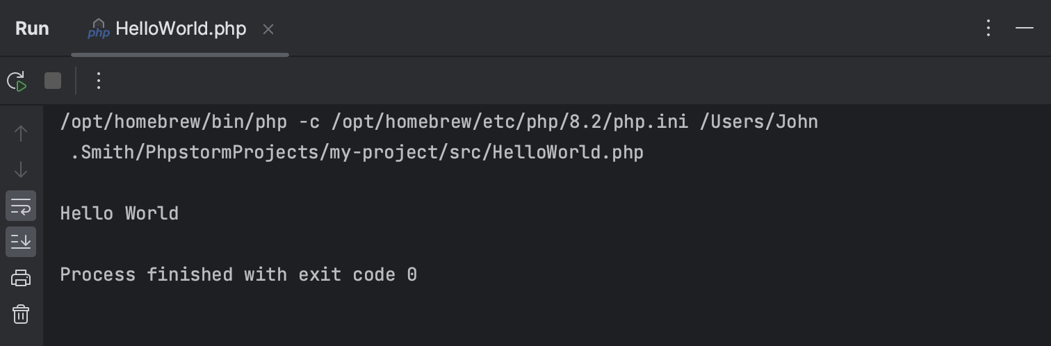 Run/debug code | PhpStorm Documentation