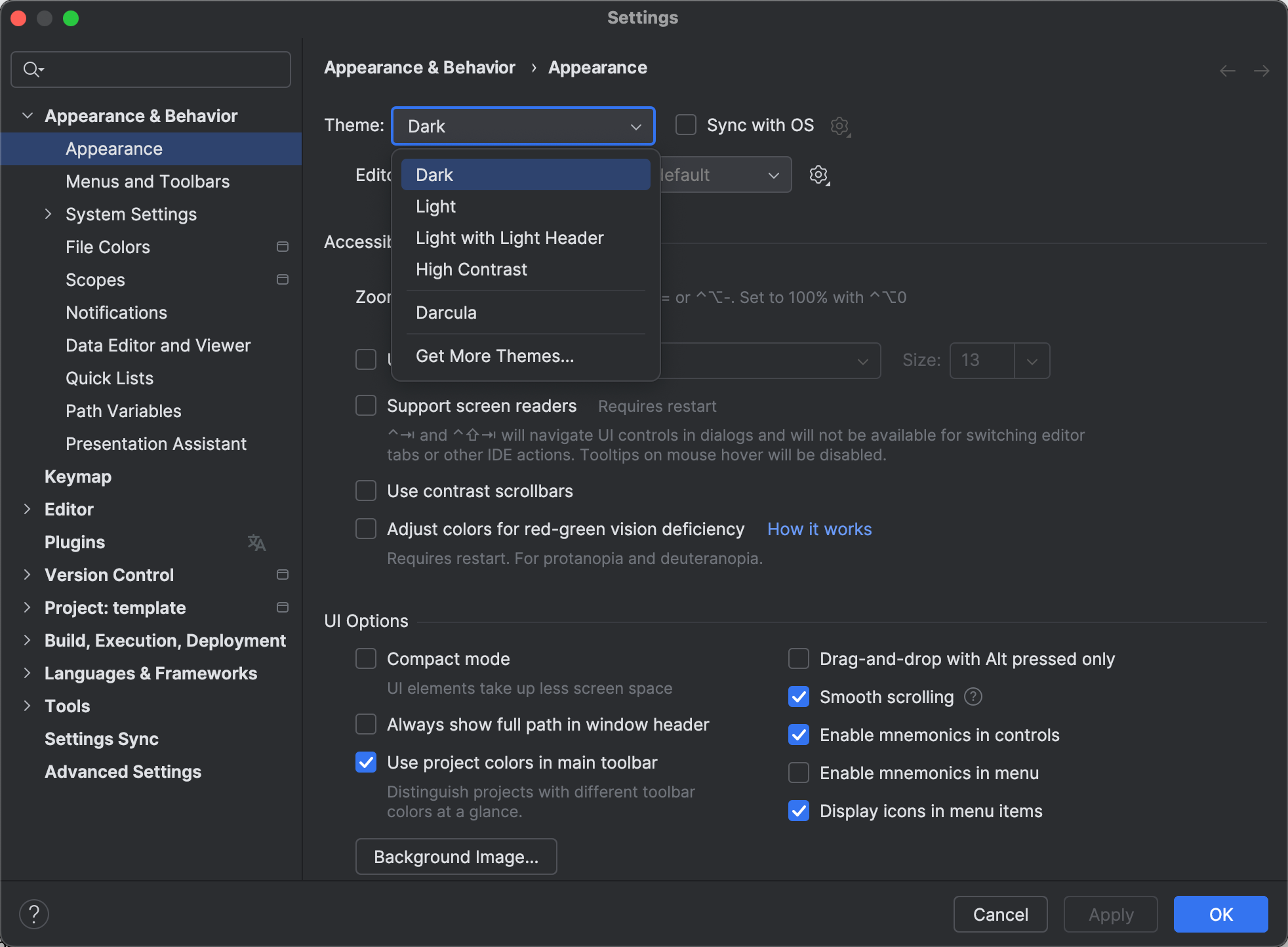 Colors and fonts | PyCharm Documentation