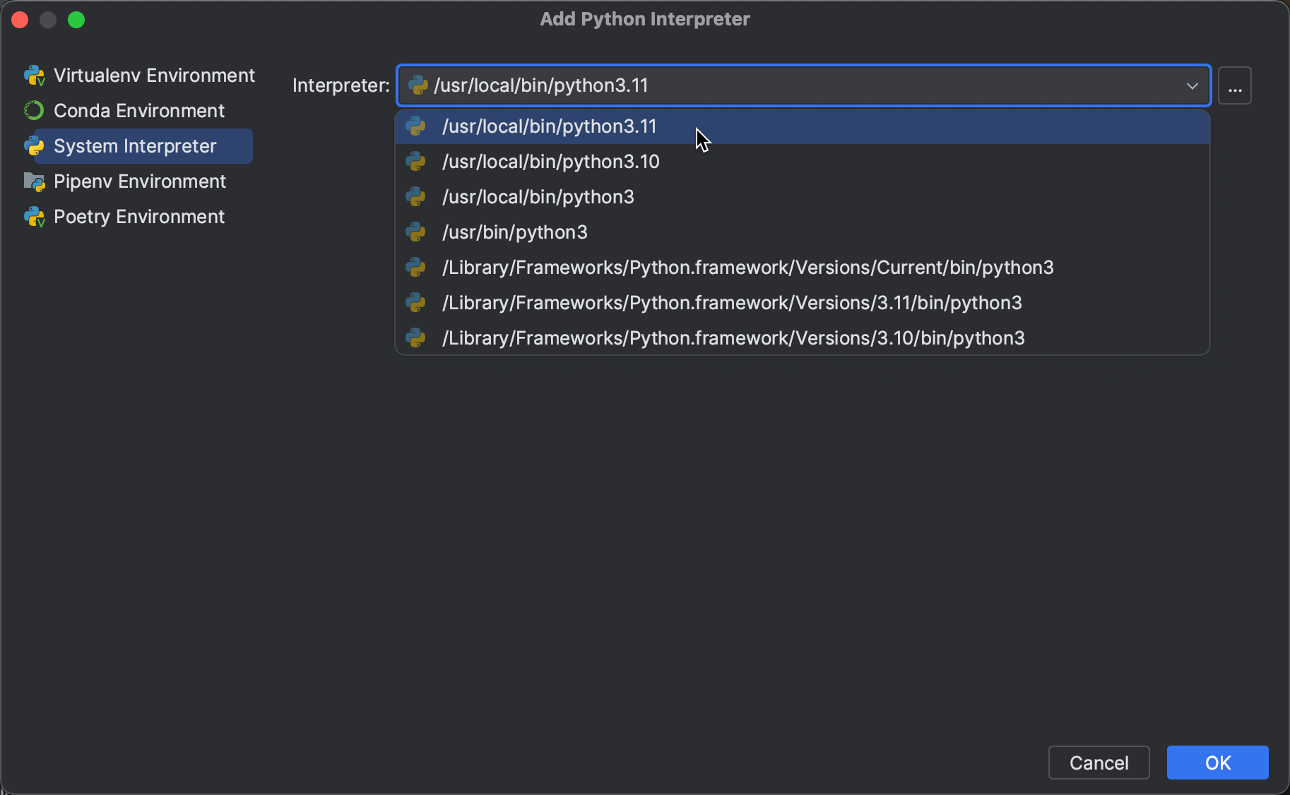 Configure Python Interpreters Clion Documentation