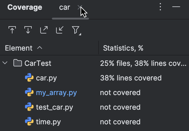 Running with coverage | PyCharm Documentation