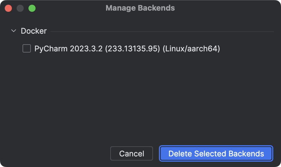 Start Dev Container inside IDE | PyCharm Documentation