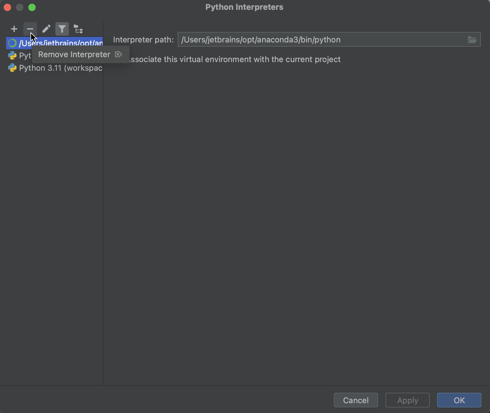 Set up a working environment | DataSpell Documentation