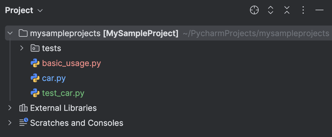 Project tool window | PyCharm Documentation