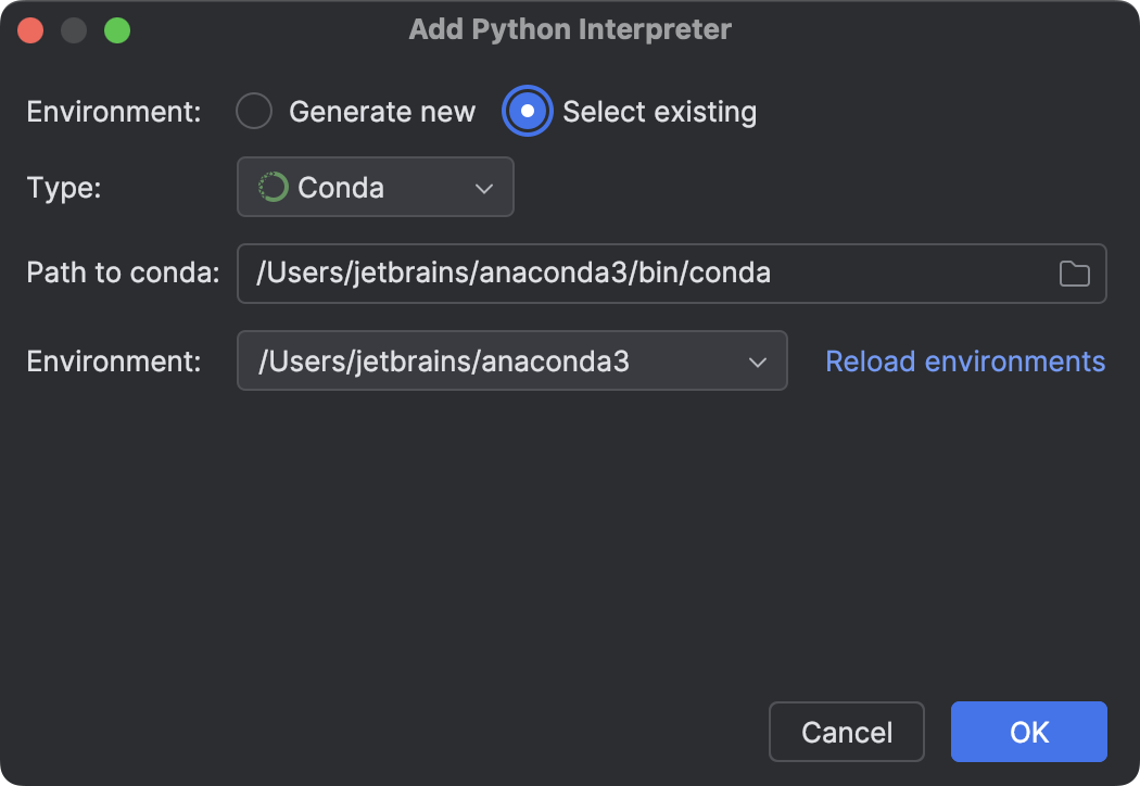 Configure a Python interpreter | PyCharm Documentation