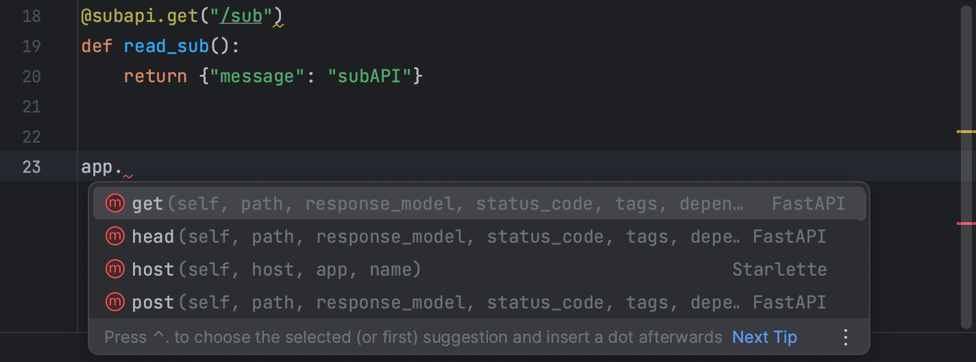 FastAPI | PyCharm Documentation