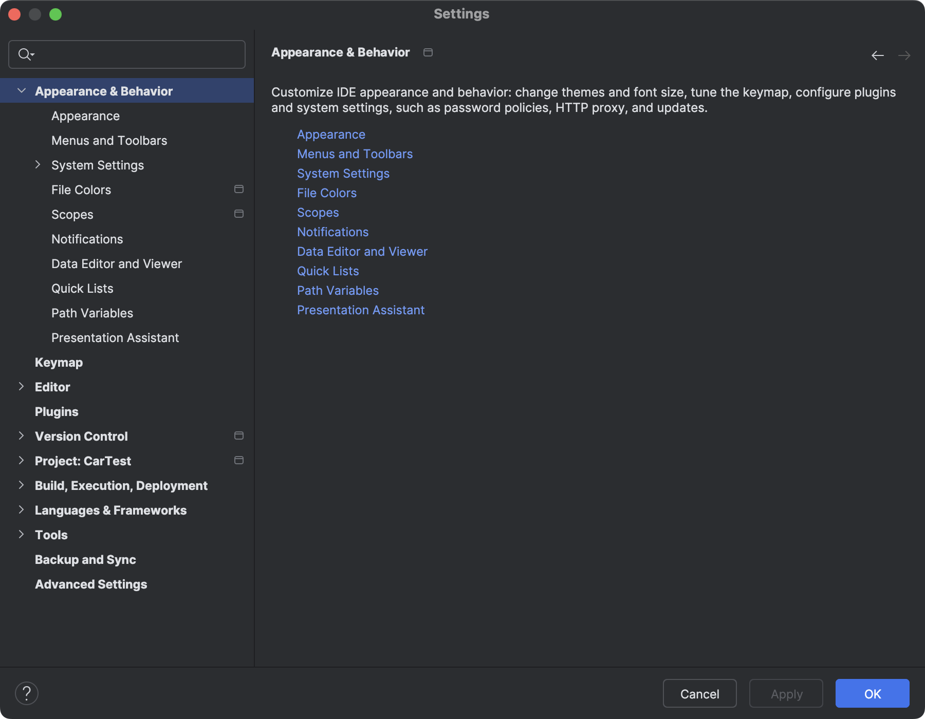 Configuring PyCharm settings | PyCharm Documentation