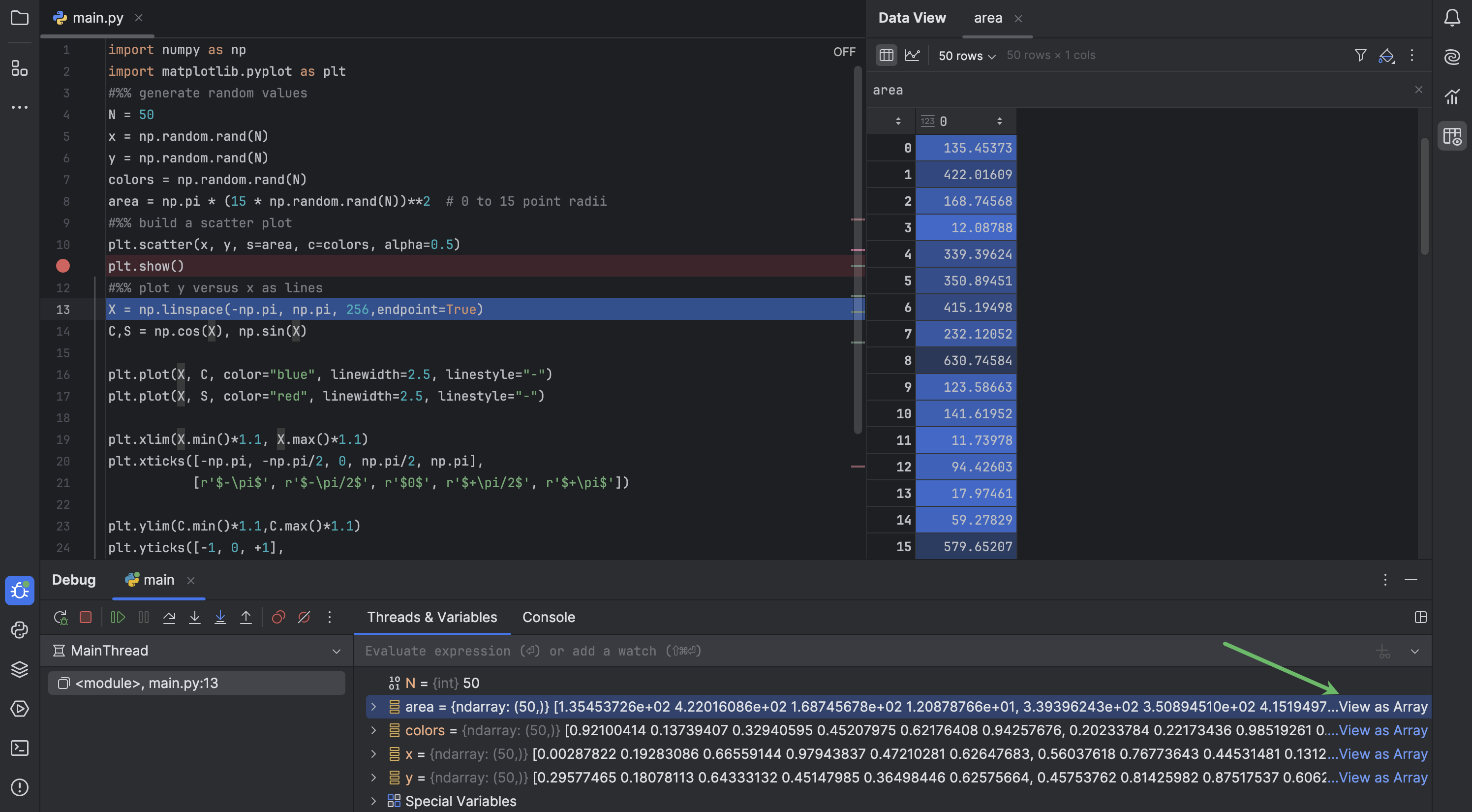 Scientific project tutorial | IntelliJ IDEA Documentation