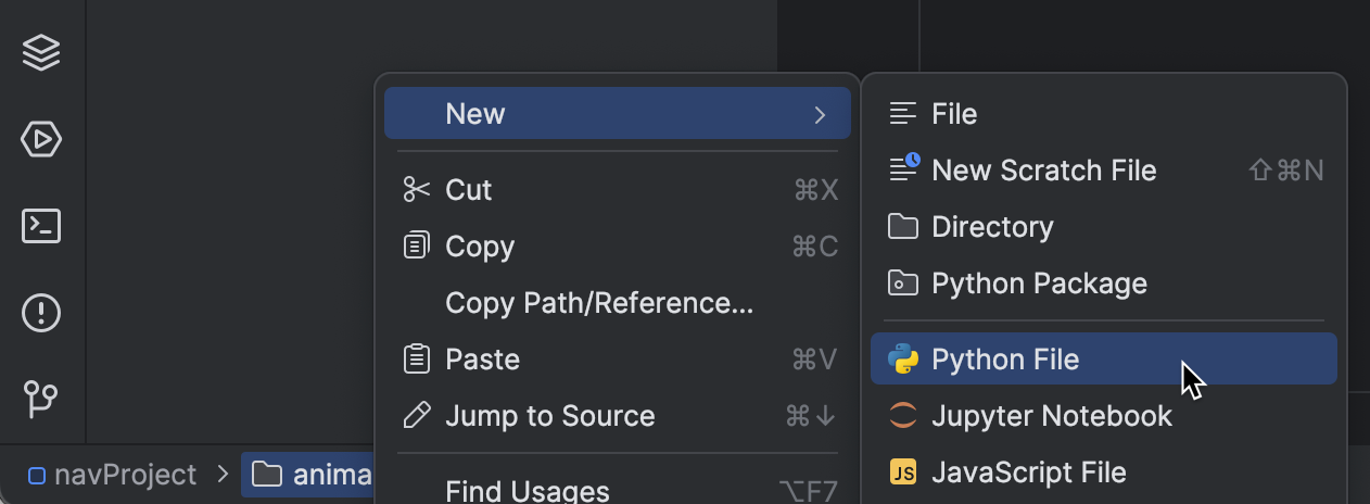 Part 4. Use the navigation bar | PyCharm Documentation
