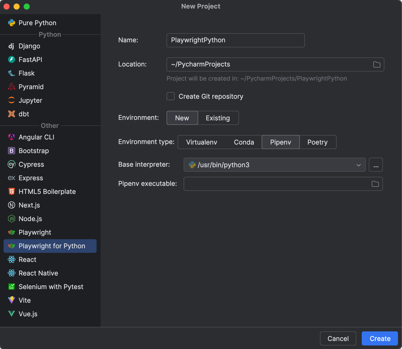 Playwright | PyCharm Documentation