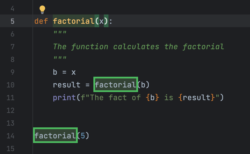 Rename refactorings | PyCharm Documentation