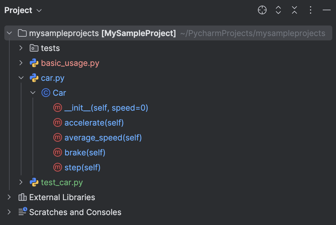 Project tool window | PyCharm Documentation