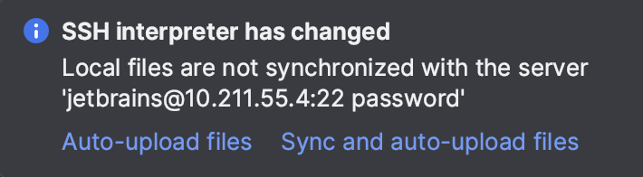 Configure an interpreter using SSH | PyCharm Documentation