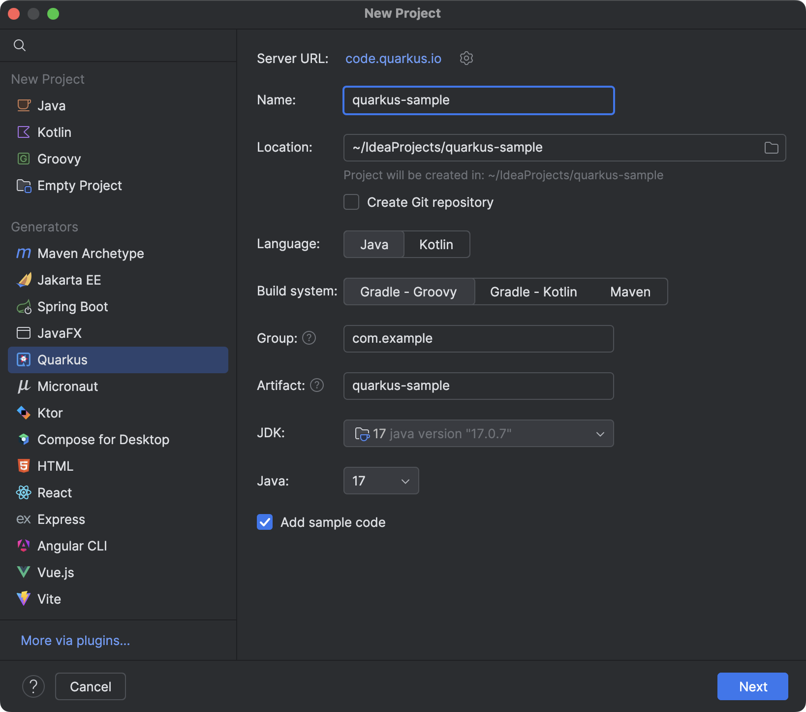 Quarkus | IntelliJ IDEA Documentation
