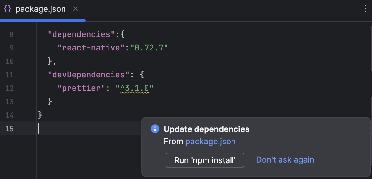 React Native | PyCharm Documentation