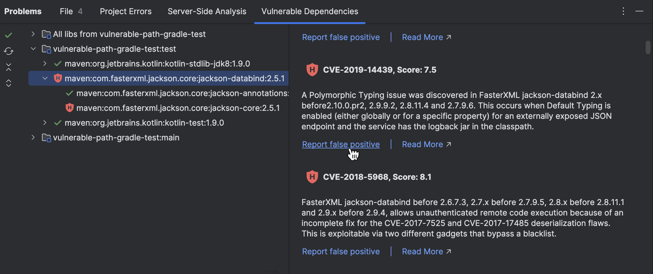 Find vulnerable and malicious dependencies | IntelliJ IDEA Documentation
