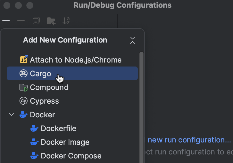 Cargo Run Debug Configuration Rustrover Documentation