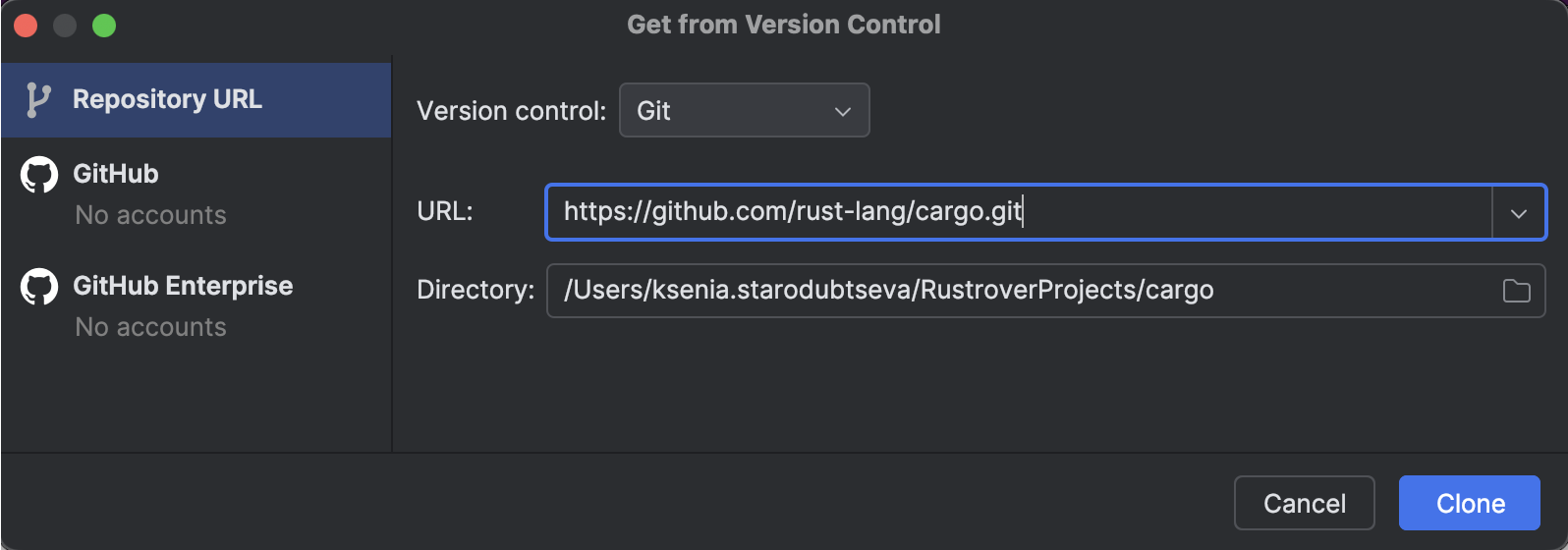Rust | IntelliJ IDEA Documentation