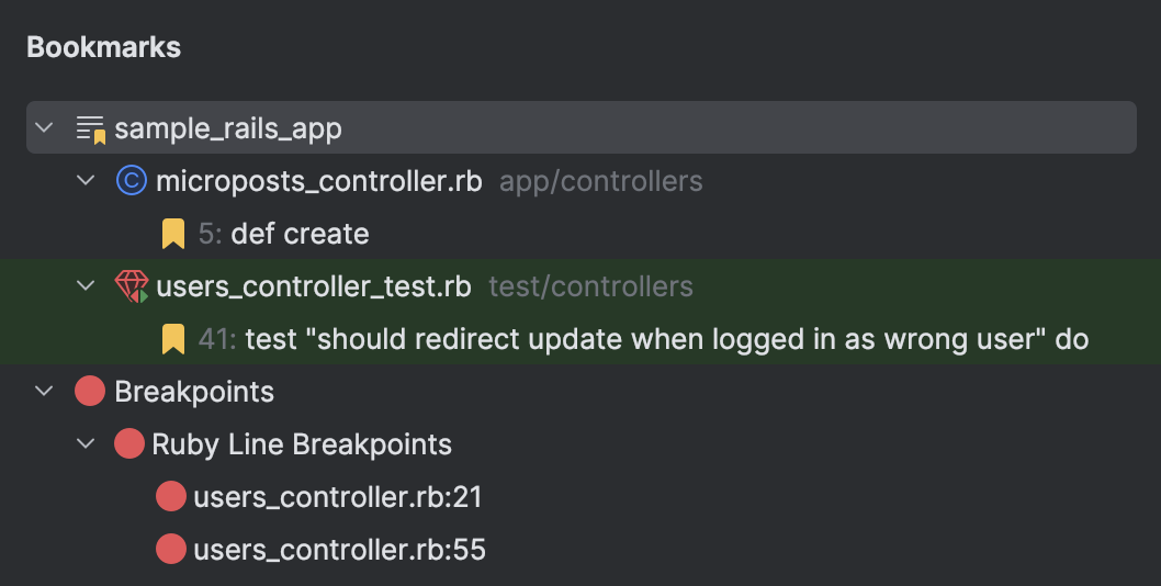 Breakpoints | RubyMine Documentation
